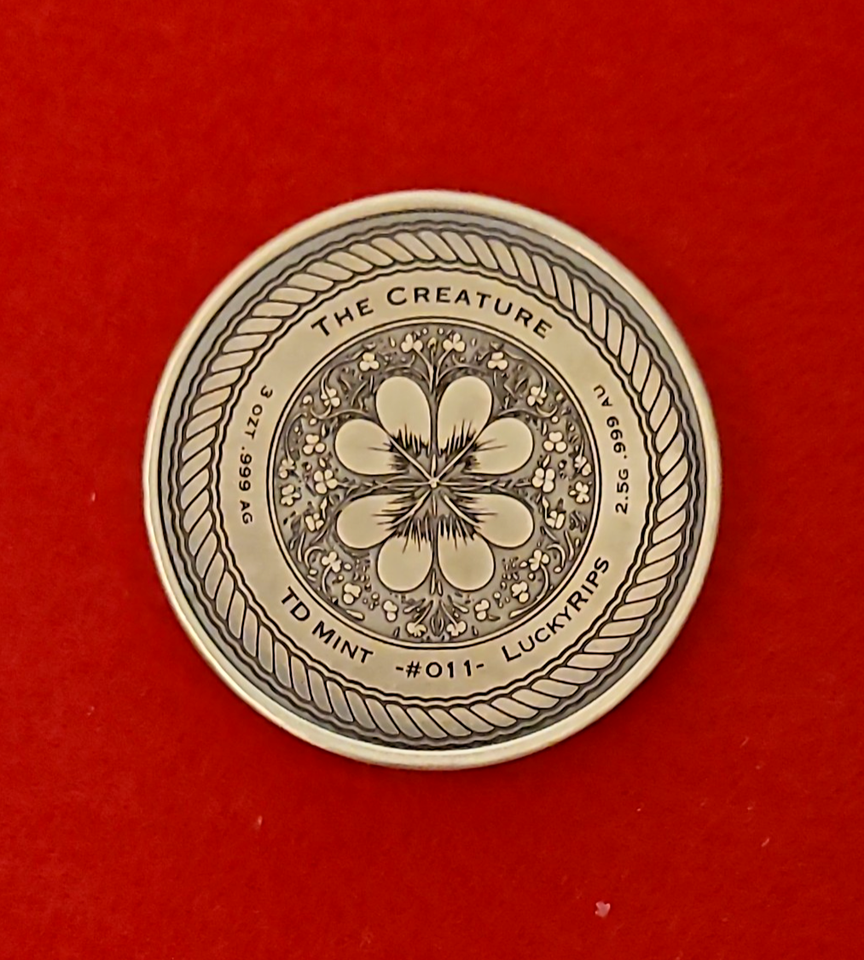 Lucky Rips Series 7 The Creature 3 oz Silver + 2.5g Gold #011 ...