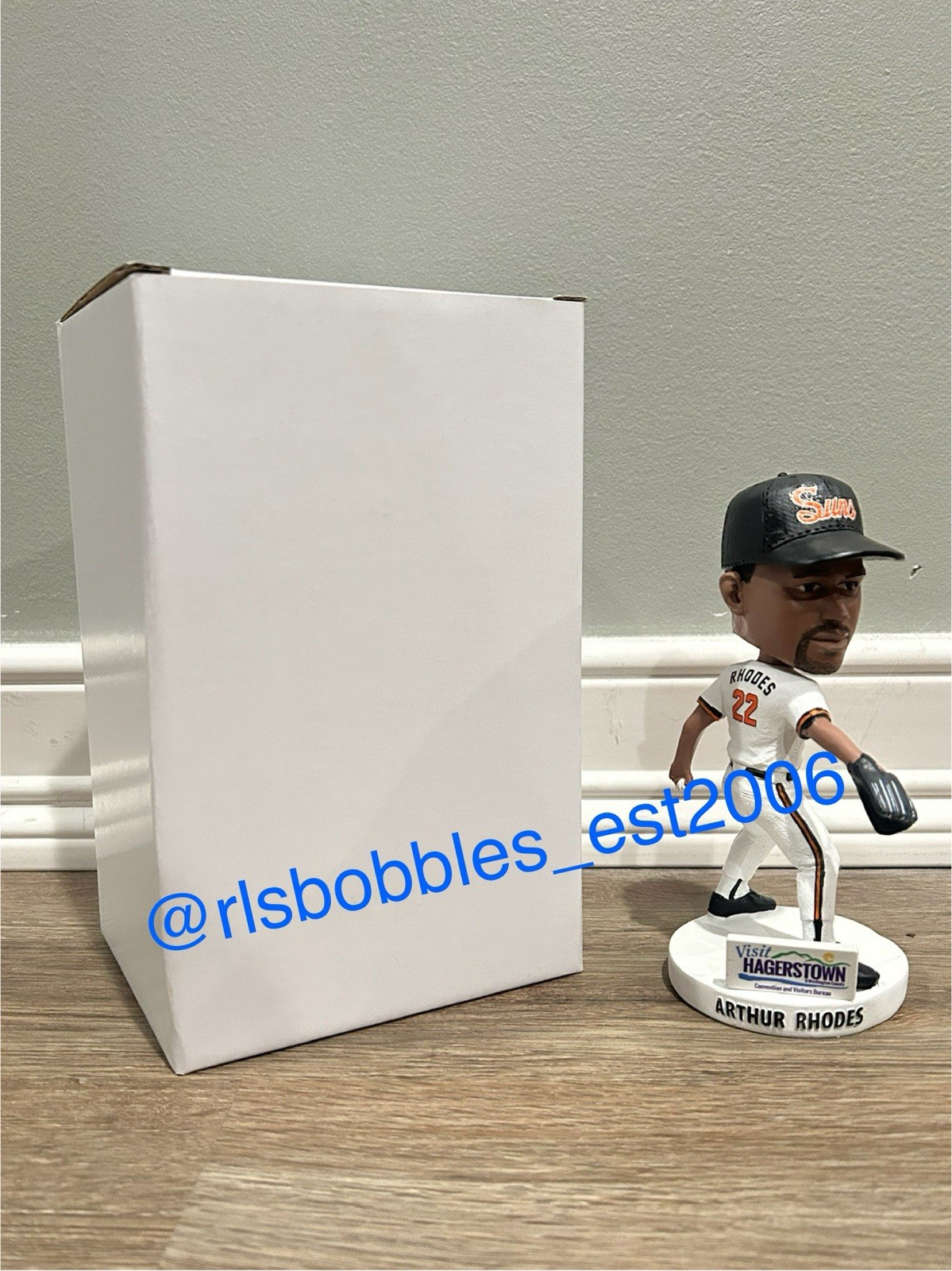 Arthur Rhodes Hagerstown Suns bobblehead Orioles Mariners Phillies ...