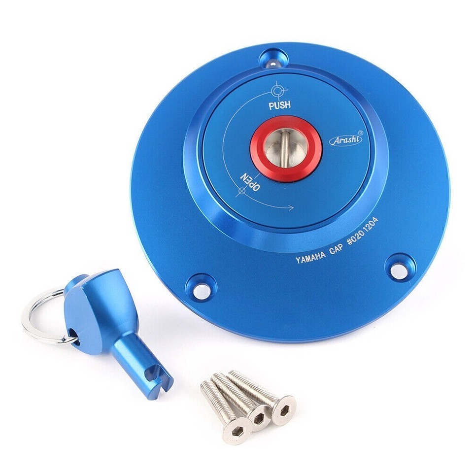 Motor Fuel Gas Tank Cap w/key FOR Yamaha FZ1 FZ6 YZF600 1000 R1 R6 ...