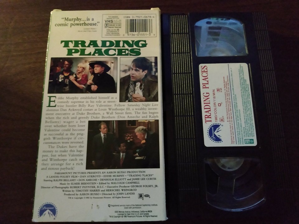 Trading Places Vhs 1991 Used Ebay