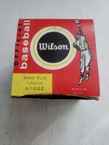 Vintage Babe Ruth League Wilson A1082 Baseball New In Box sealed | eBay
