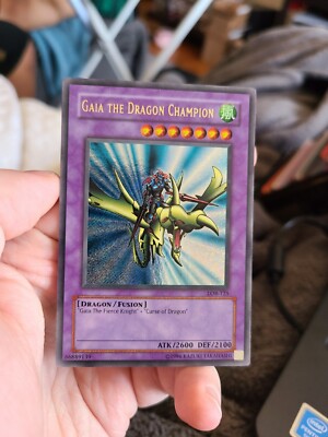 Yugioh Gaia the Dragon Champion LOB-125 Secret Rare *MISPRINT* Ultra ...