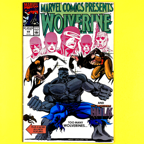 Marvel Comics Presents #59 VF 1991 Wolverine Hulk Punisher Werewolf by ...
