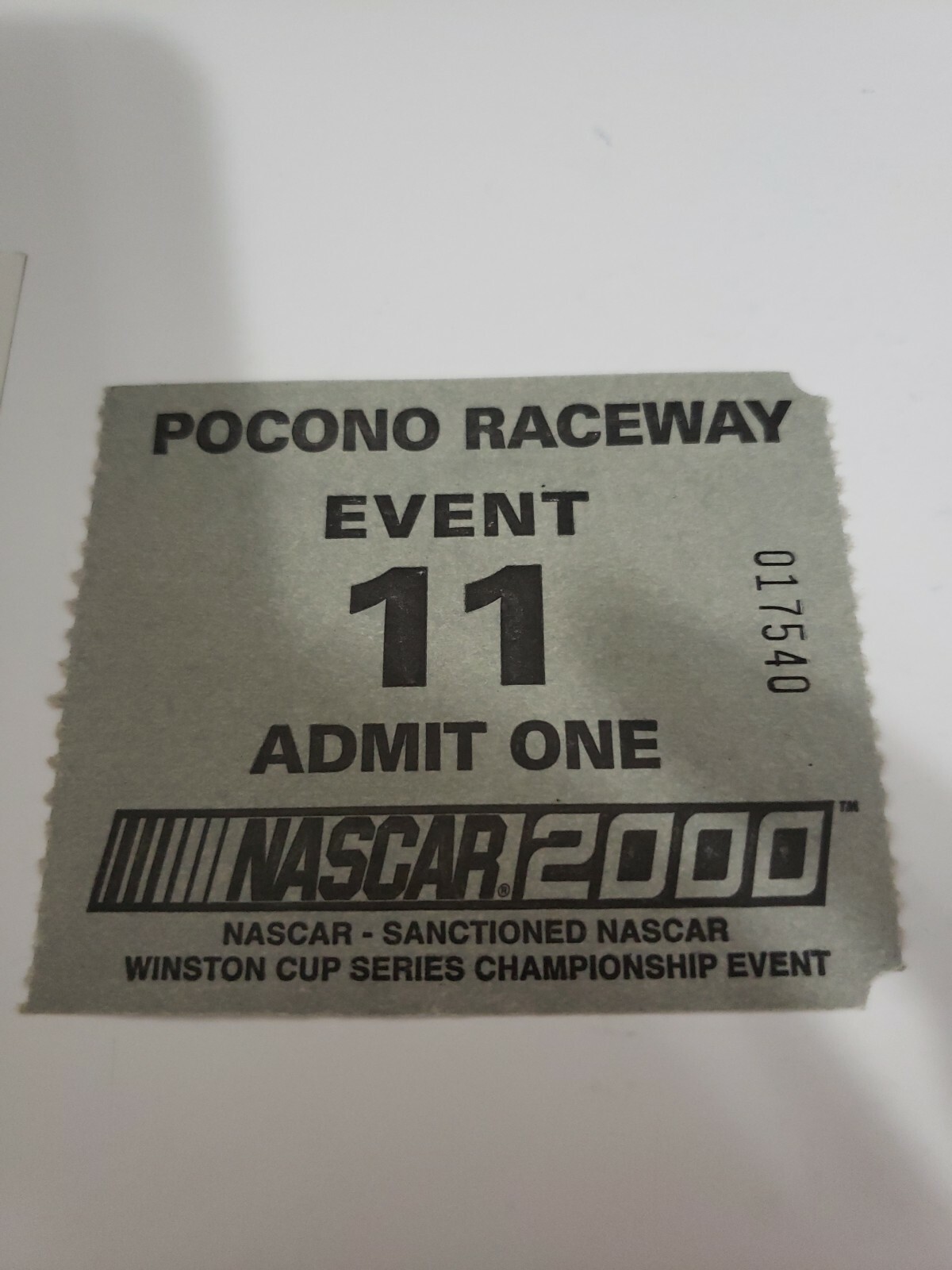 2 Tickets NASCAR 2000 Pocono Raceway Terrace Club South | eBay