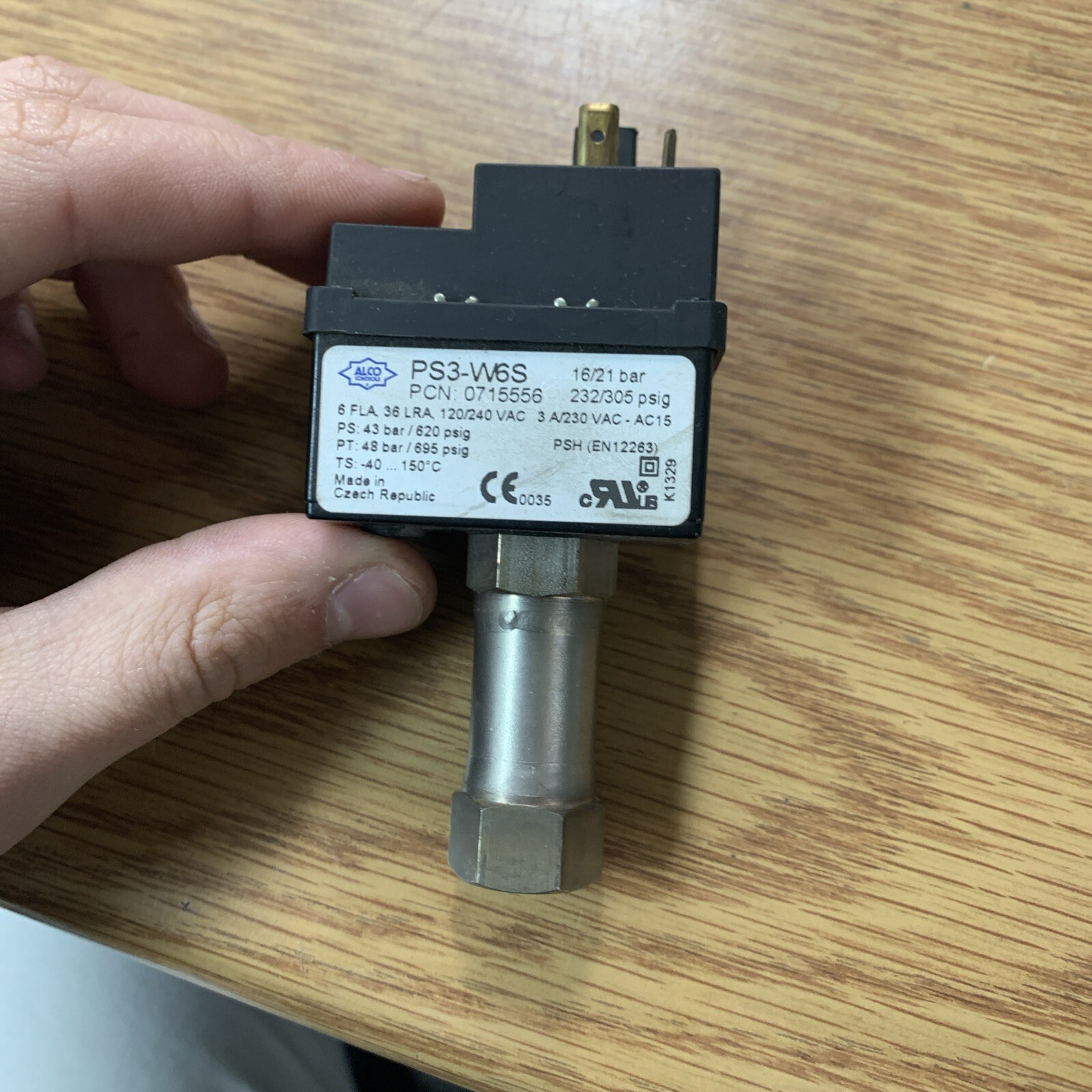 Pressure Switch ALCO PS3-W6S 20/25 BAR Pcn 0715681 See Pics | eBay