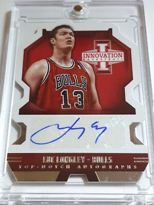 2013 Panini Innovation Luc Longley AUTO /325 Top-Notch Autograph Die ...