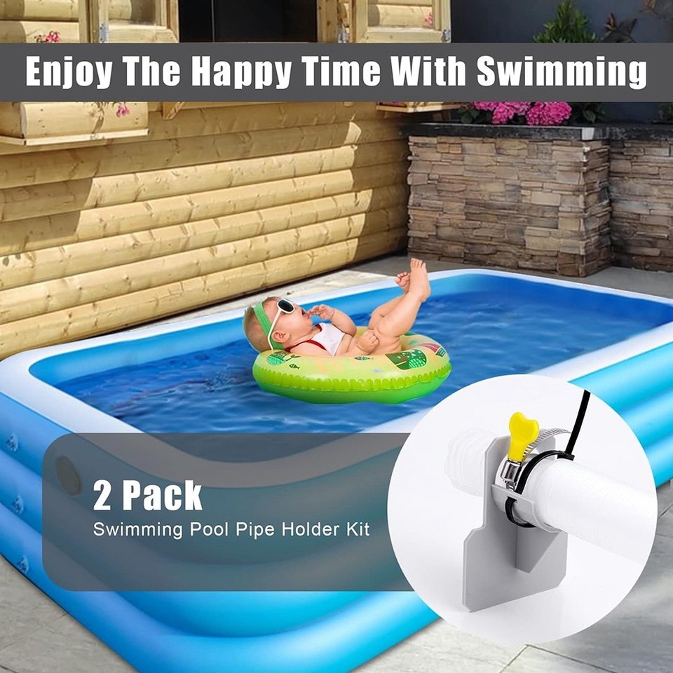 2Set Swimming Pool Pipe Holders, Above Ground Pool Accessories ...