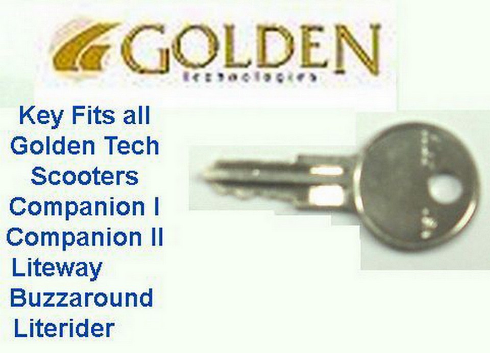 1 KEY - Old Golden Tech Scooters Companion, Buzzaround, LiteRider ...