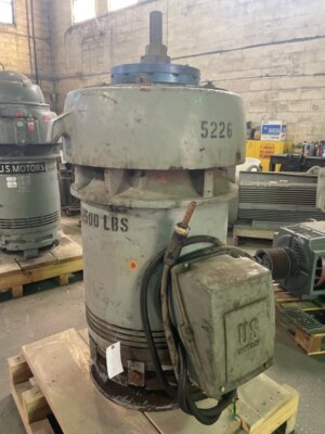 200 HP US Electric AC Vertical Motor 900 RPM Fr 5008P WPIBB VHS 460 V ...
