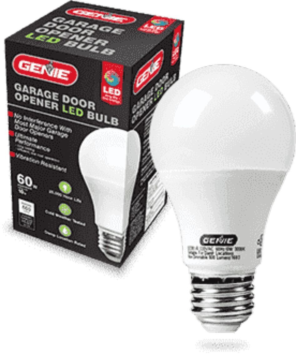 Genie LEDB1 Universal Garage Door Opener Light Bulb 60 Watt 800 Lumens ...