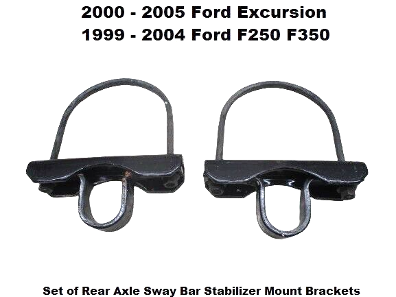 1999-2004 Ford Excursion Rear Axle Sway Bar Stabilizer Mount Brackets ...