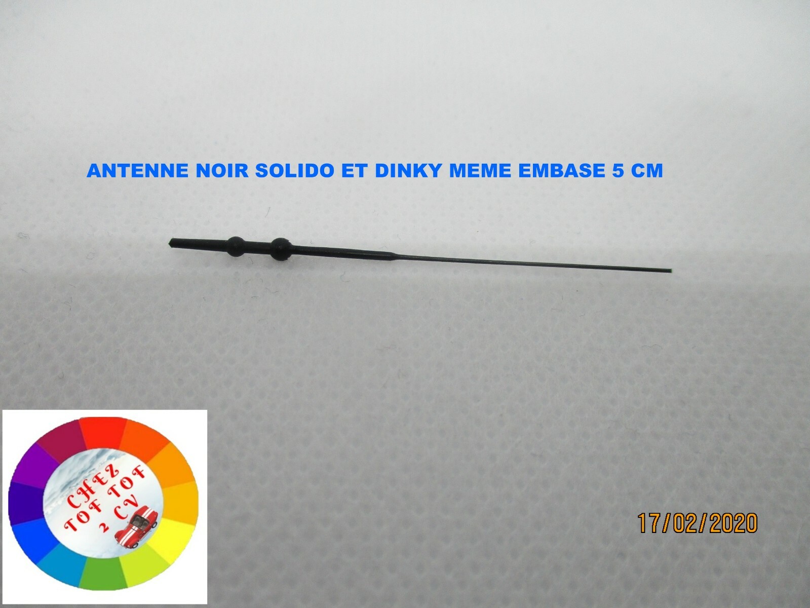 DINKY TOYS SOLIDO ANTENNE DROITE RADIO NOIR PIÈCE de remplacement LONG ...