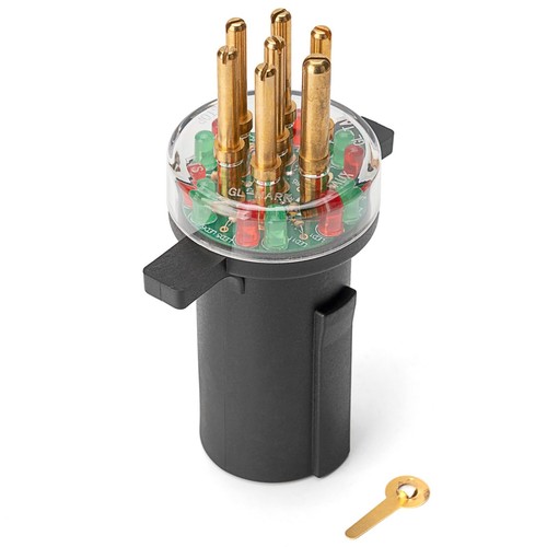 #7865L 7-Way Round Pin Tractor Plug Tester Trailer Circuit/IPA Tractor ...