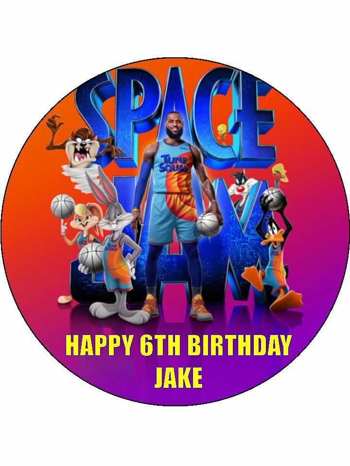 Space Jam Cake Ideas Space 3rd Happy Birthday Cake Topper For Boy Girl