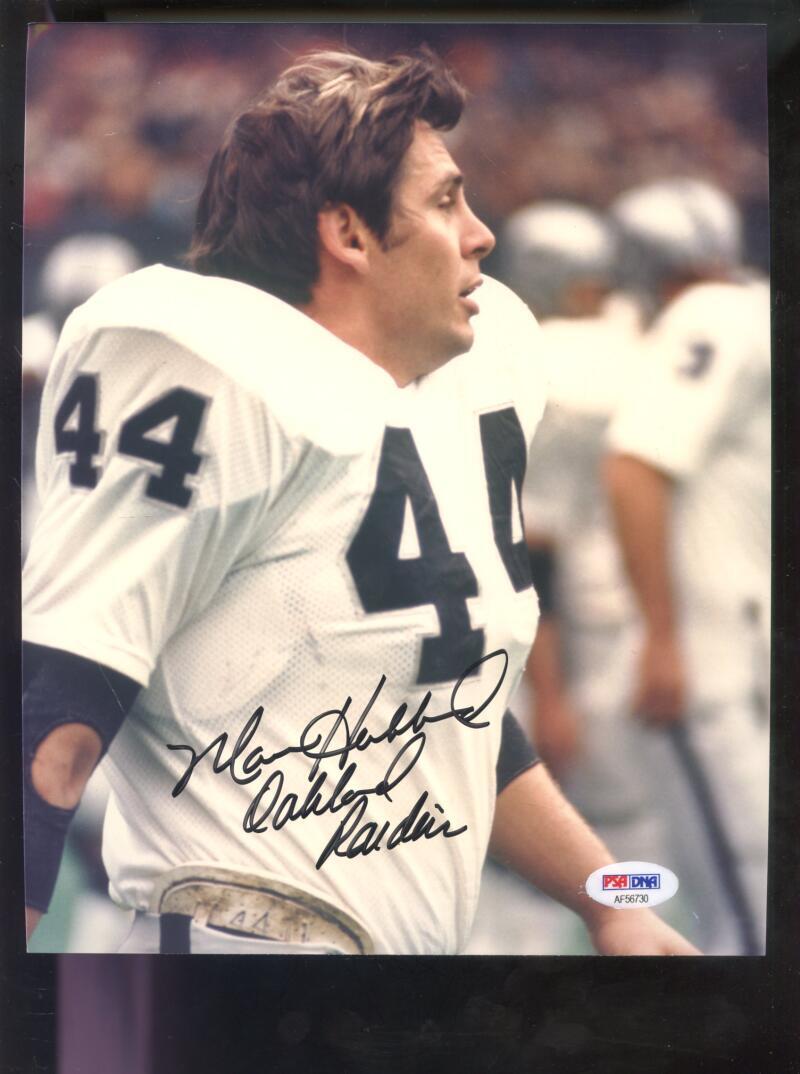Marv Hubbard Oakland Raiders 8x10 Photo Signed Autograph Auto PSA/DNA ...