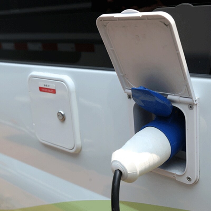 Mains 220V-250V16A Flush Hook Up Socket Caravans Camper | eBay