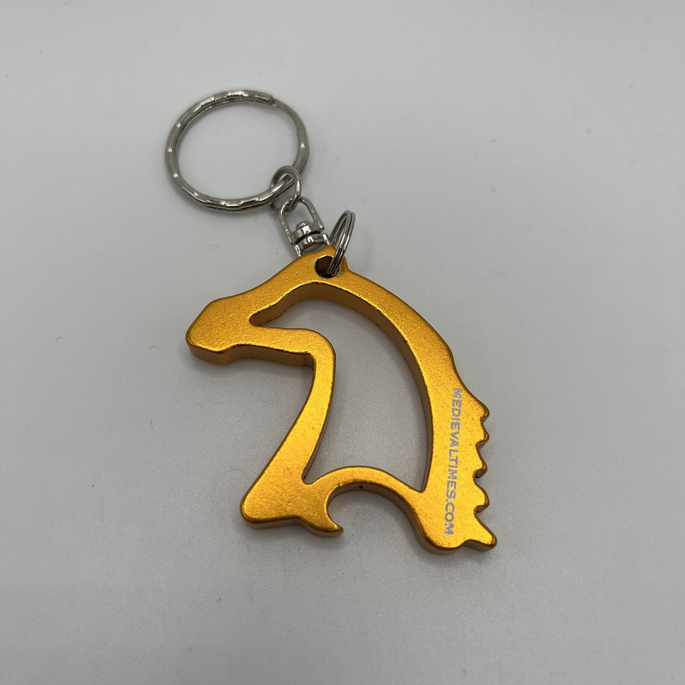 Medieval Times Dinner Tournament Metal Gold/Yellow Horse Keychain ...