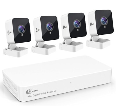 XVIM 8CH 1080P CCTV Security Camera System H.265+ DVR Surveillance ...