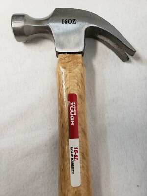 Hyper Tough Carpenter Claw Hammer 16 Ounce w 12" Wood Handle | eBay