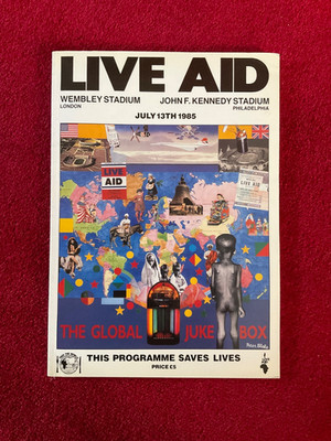 LIVE AID Original Concert Programme, Wembley Stadium July 13, 1985 ...