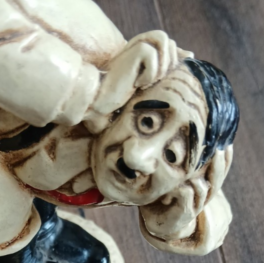 RARE ORIGINAL ANTI-HITLER WW2 TOOTHPICK HOLDER PROPOGANDA NAZI FIGURE ...