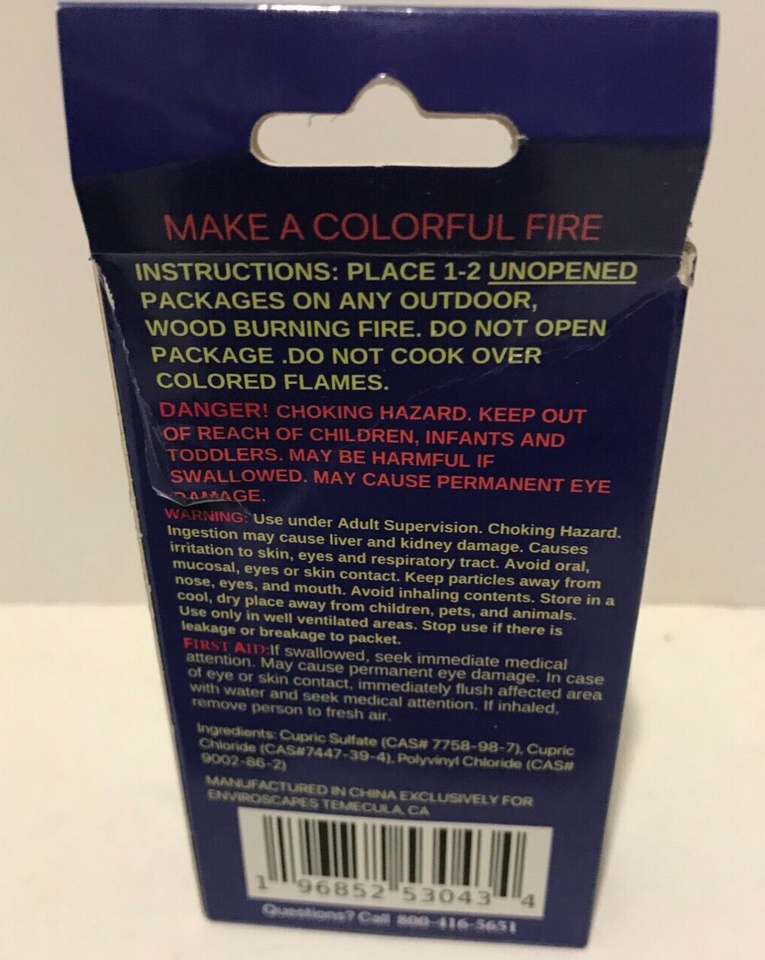 Premium Party Flames 4 Pack Vivid Colors to your Wood Burning Fire ...