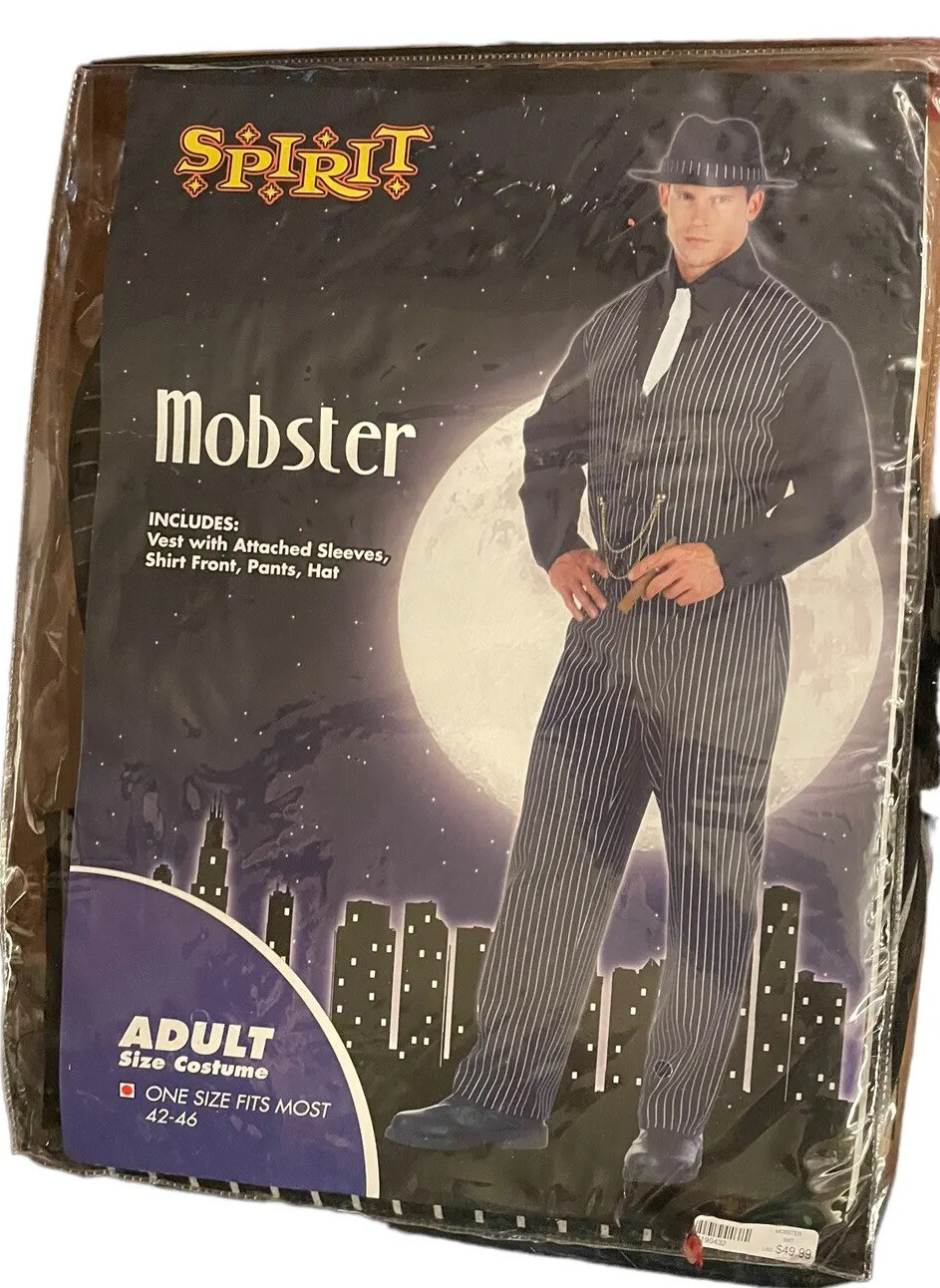 Spirit Halloween Costume Adult Gangster Mobster | eBay