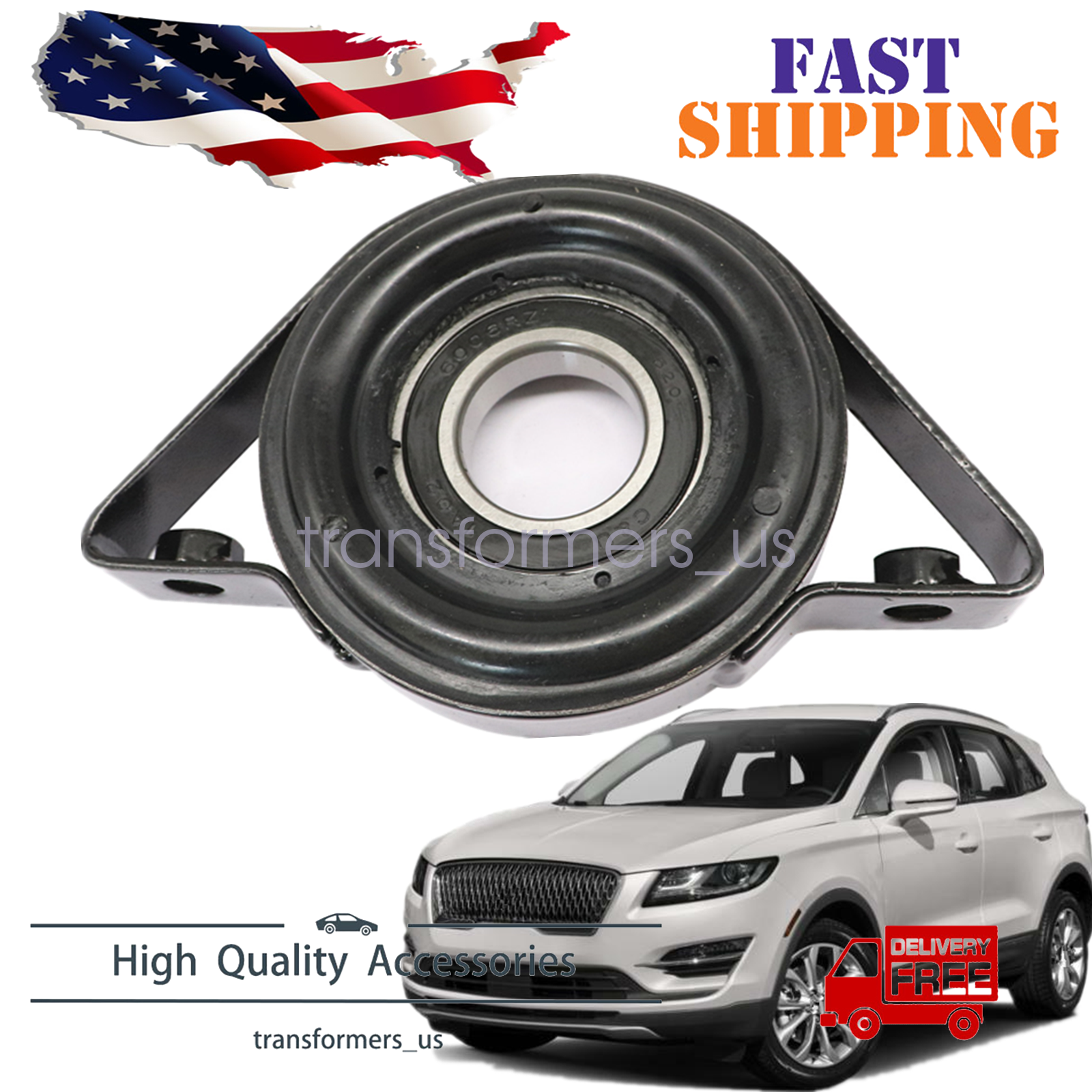 Driveshaft Center Bearing For Ford Escape Lincoln MKC CV6Z4R602A EJ7Z ...