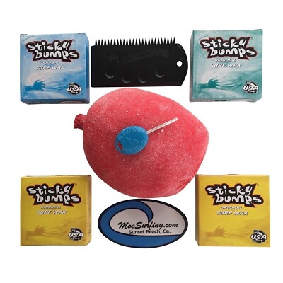 Sticky Bumps Wax Plus Fireball Wax Remover, Flexcomb Scraper, Future ...