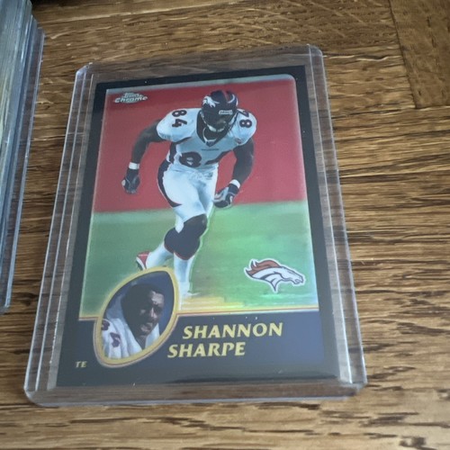 2003 Topps Chrome Shannon Sharpe Black Refractor /599 Denver Broncos ...
