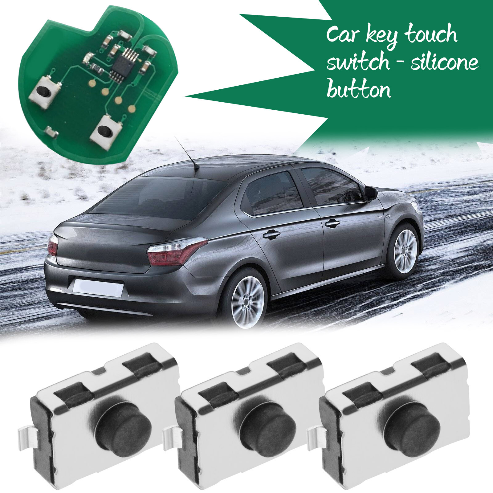 10x Tactile Micro Switch Push Button Switch for Car Remote Control Key ...