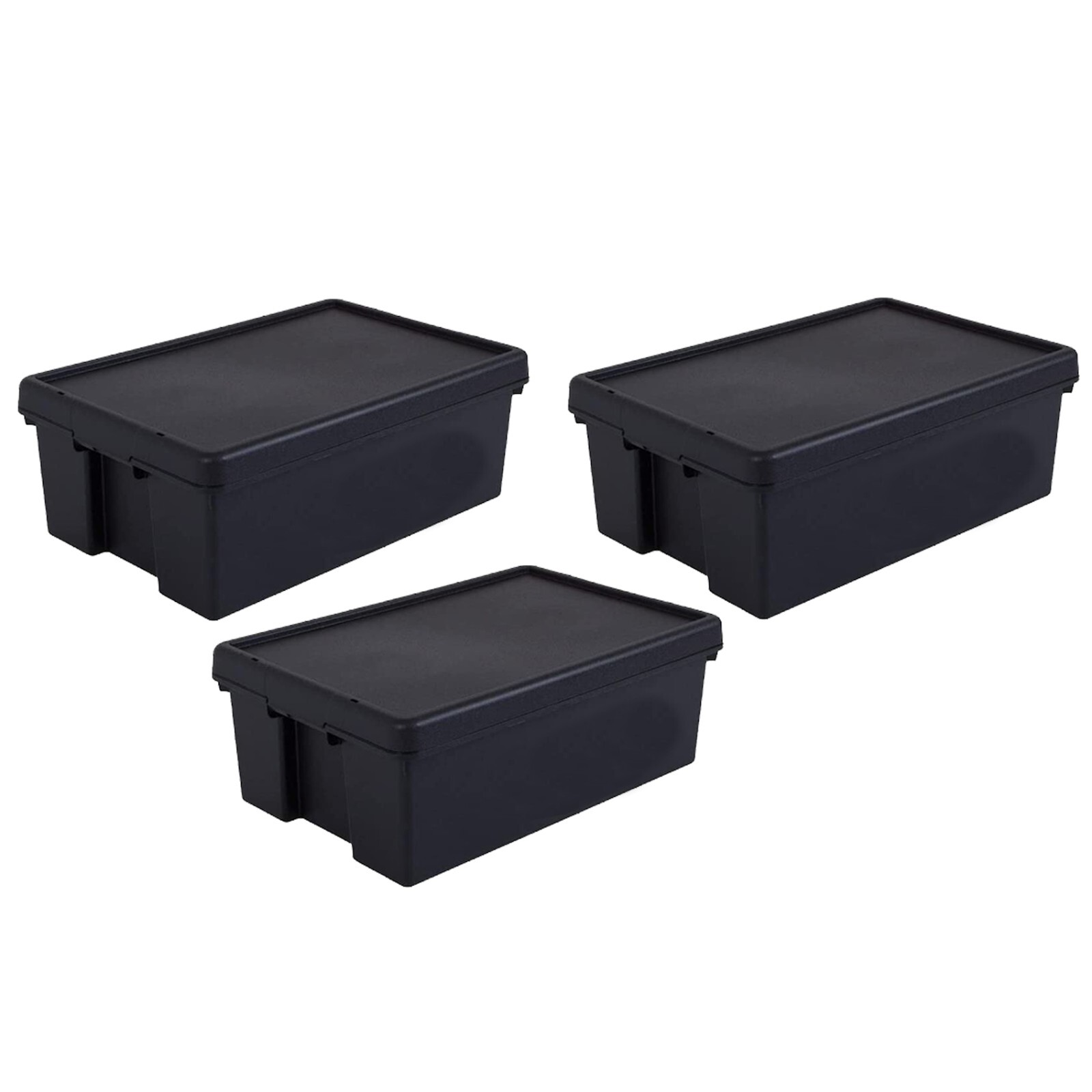 36L Storage Boxes With Secure Lids Heavy Duty Recycled Plastic ...