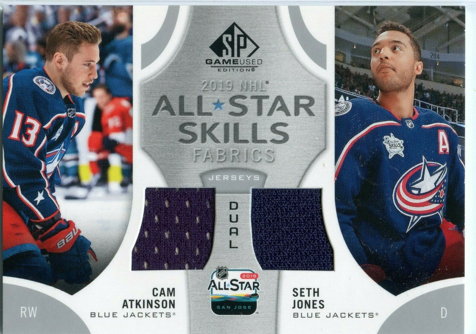 2019-20 SP Game Used '19 All Star Skills Fabrics Dual #AS2-AJ Atkinson ...