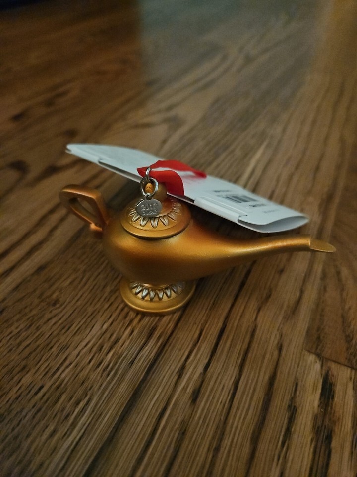 Disney Store Aladdin Magic Genie Lamp Sketchbook Christmas Ornament ...