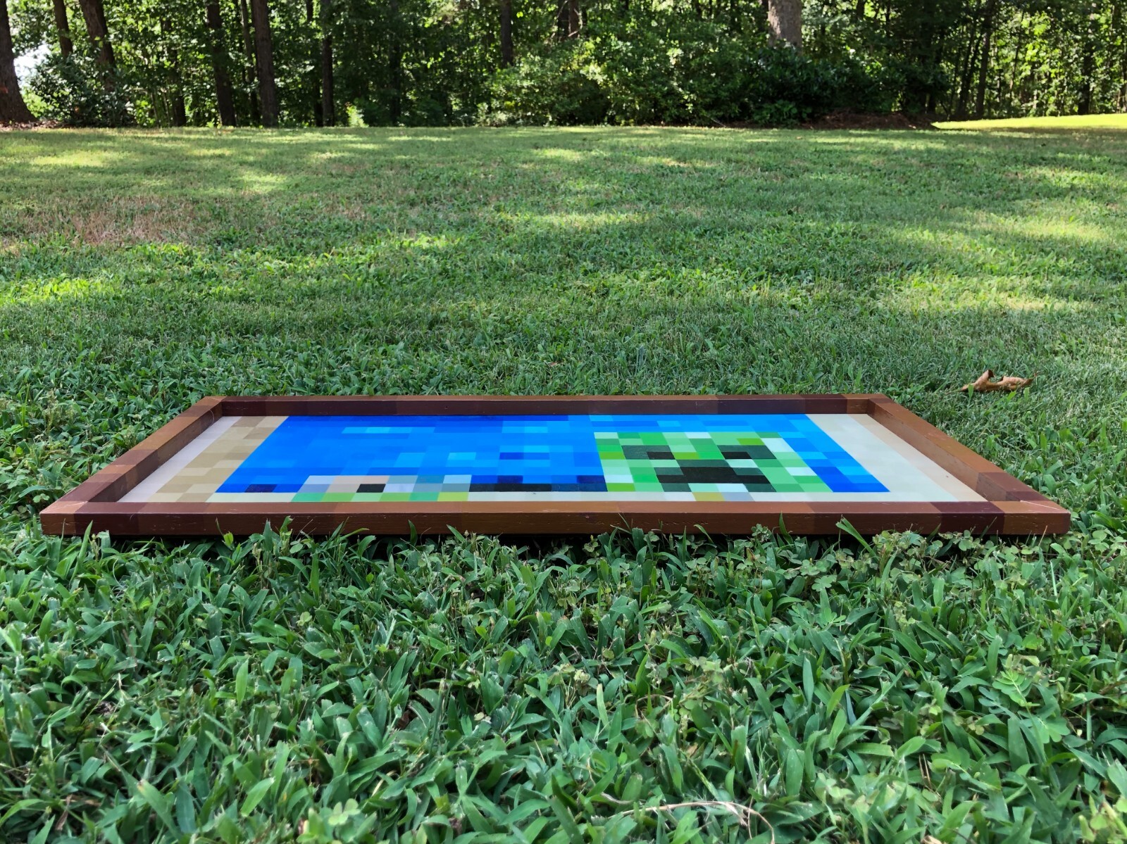 MINECRAFT Hand Painting Replica Creeper Painting Life Size 32" x 16" | eBay