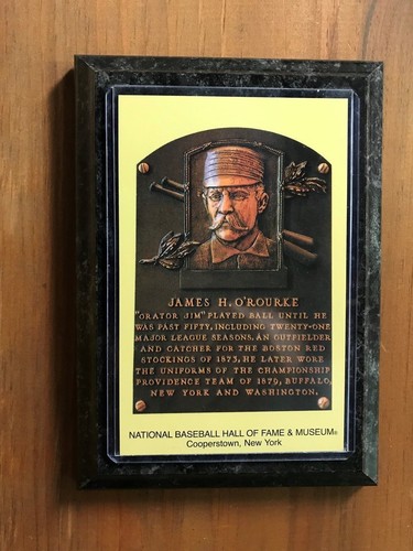 Jim O'Rourke - Baseball Hall of Fame Induction- Ready to Hang Wall ...