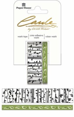 2 Rolls Silver Foil Birch Leaf Washi Tape Decorative Planner Supply ...