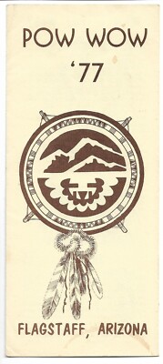 1977 Pow Wow Flagstaff Arizona Trifold Brochure | eBay