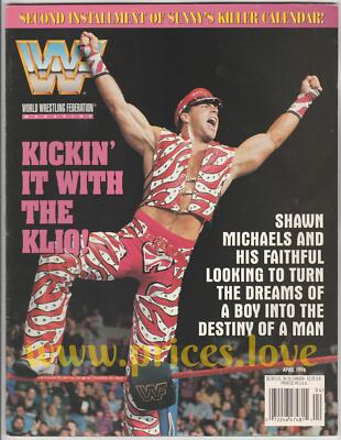 WWF Wrestling Magazine April 1996 Shawn Michaels Sunny Ahmed Johnson ...