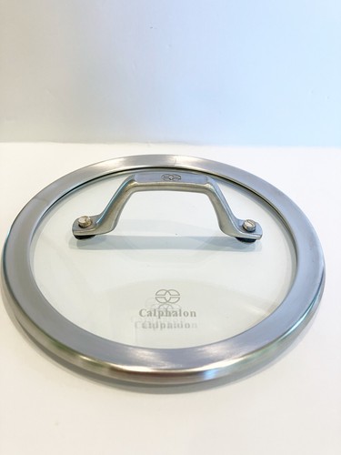 Calphalon Tempered Glass Lid Stainless Steel Replacement Fits 2 Way Pan ...