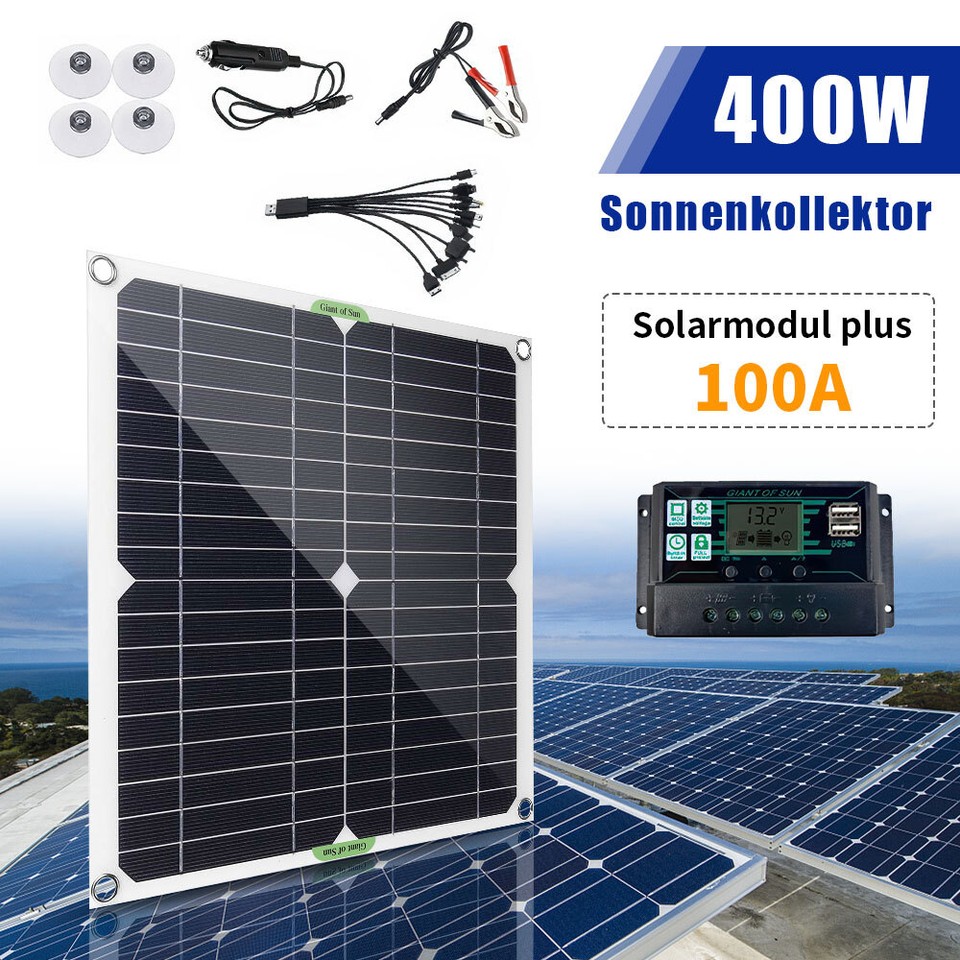 16000W Complete Solar Panel Kit Solar Power Generator 100A 110V Off ...