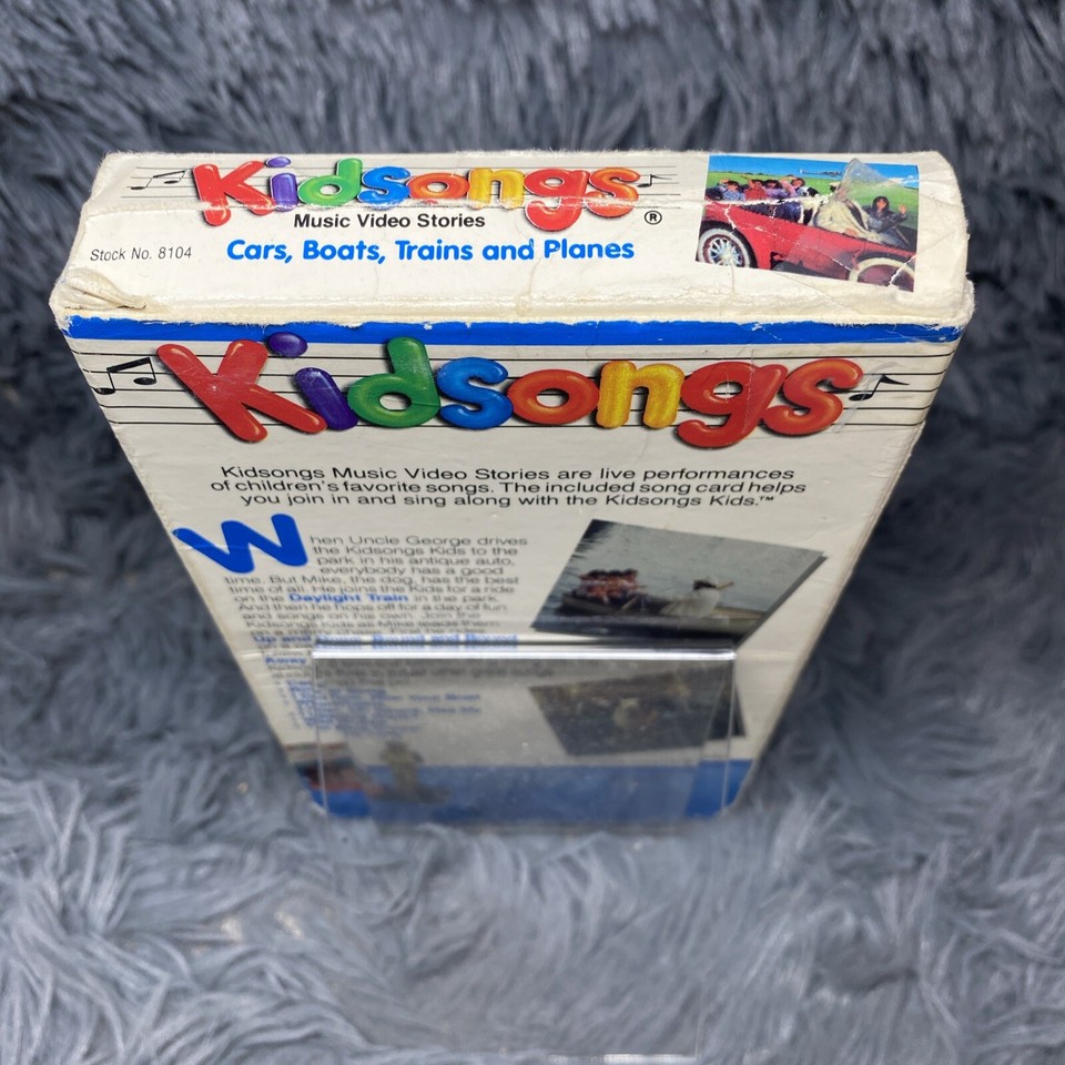 Kidsongs View-Master Video VHS Tape 1986 Music Cars Boats Trains and ...