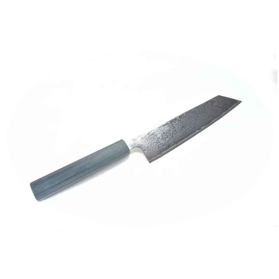 SUKEMATSU 67Layers Nikkel Damascus SPIRALED Kiritsuke Gyuto, Blue Oak ...