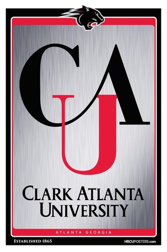 Clark Atlanta University Poster College HBCU CAU Logo Gray 12x8in Metal ...