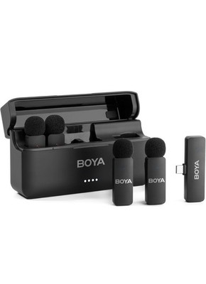 BOYA BY-V4U 4-Channel Wireless Lavalier Mics for Devices With Type C Interface | eBay