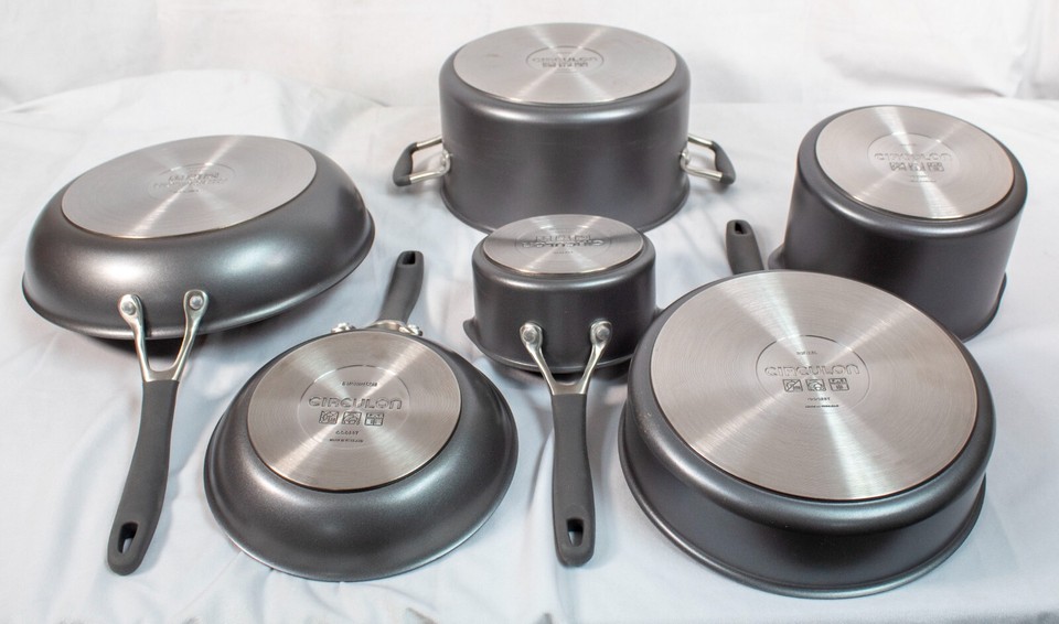 Circulon 10-Piece ScratchDefense Nonstick Cookware Set | eBay