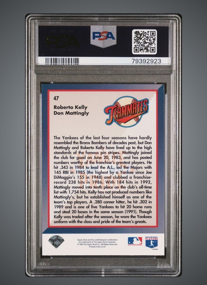 1993 Upper Deck - Teammates #47 Roberto Kelly, Don Mattingly *POP 6* | eBay