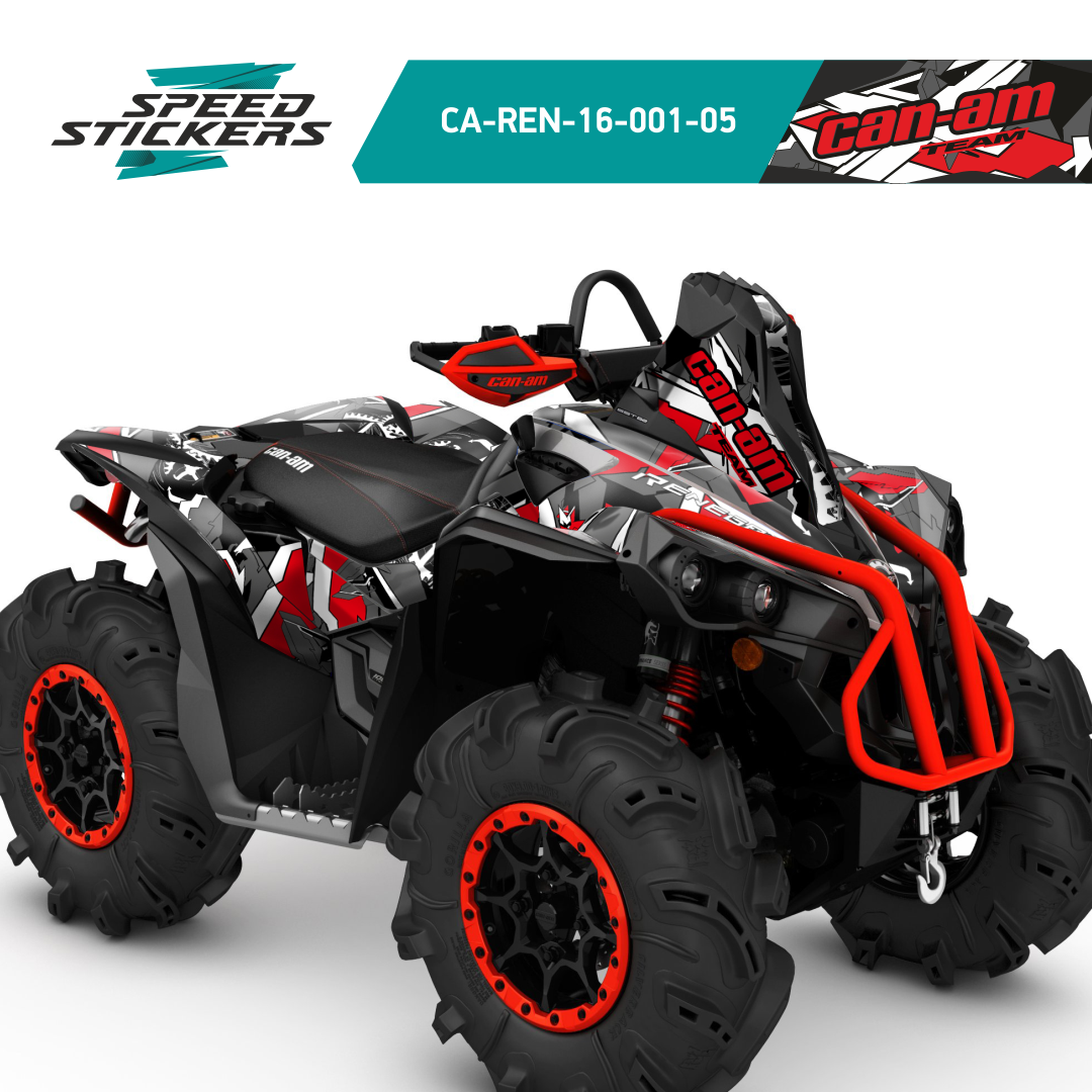 Can Am BRP Renegade XMR (570 and 1000r With Snorkel) Graphics Kit Gift ...