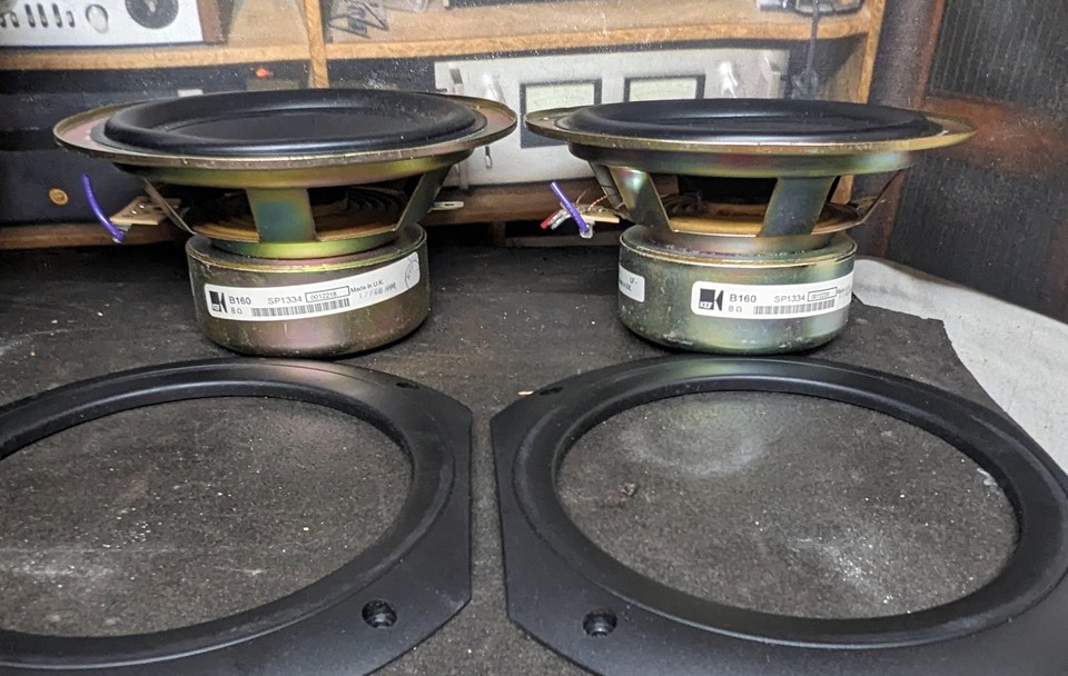 2 KEF woofers / speakers B160 SP1334 | eBay