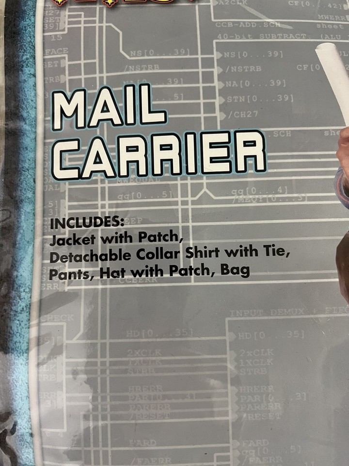 Spirit Halloween ADULT SIZE LARGE BRAND NEW MAIL CARRIER COSTUME (never ...